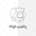 Pygmy Hippo Clipart: Zoo Animal PNG, SVG, Doodle (digital Download) - Etsy