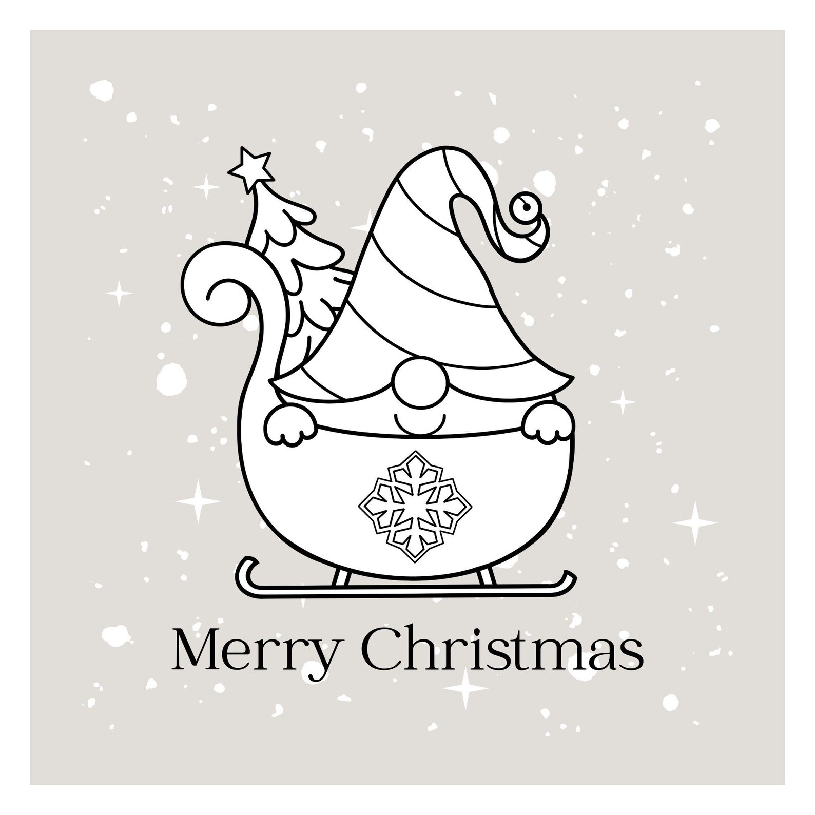 Christmas Gnome Doodle Clipart: Hand-drawn PNG Bundle (digital Download ...