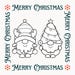 Christmas Gnome Doodle Clipart: Hand-drawn PNG Bundle (digital Download ...