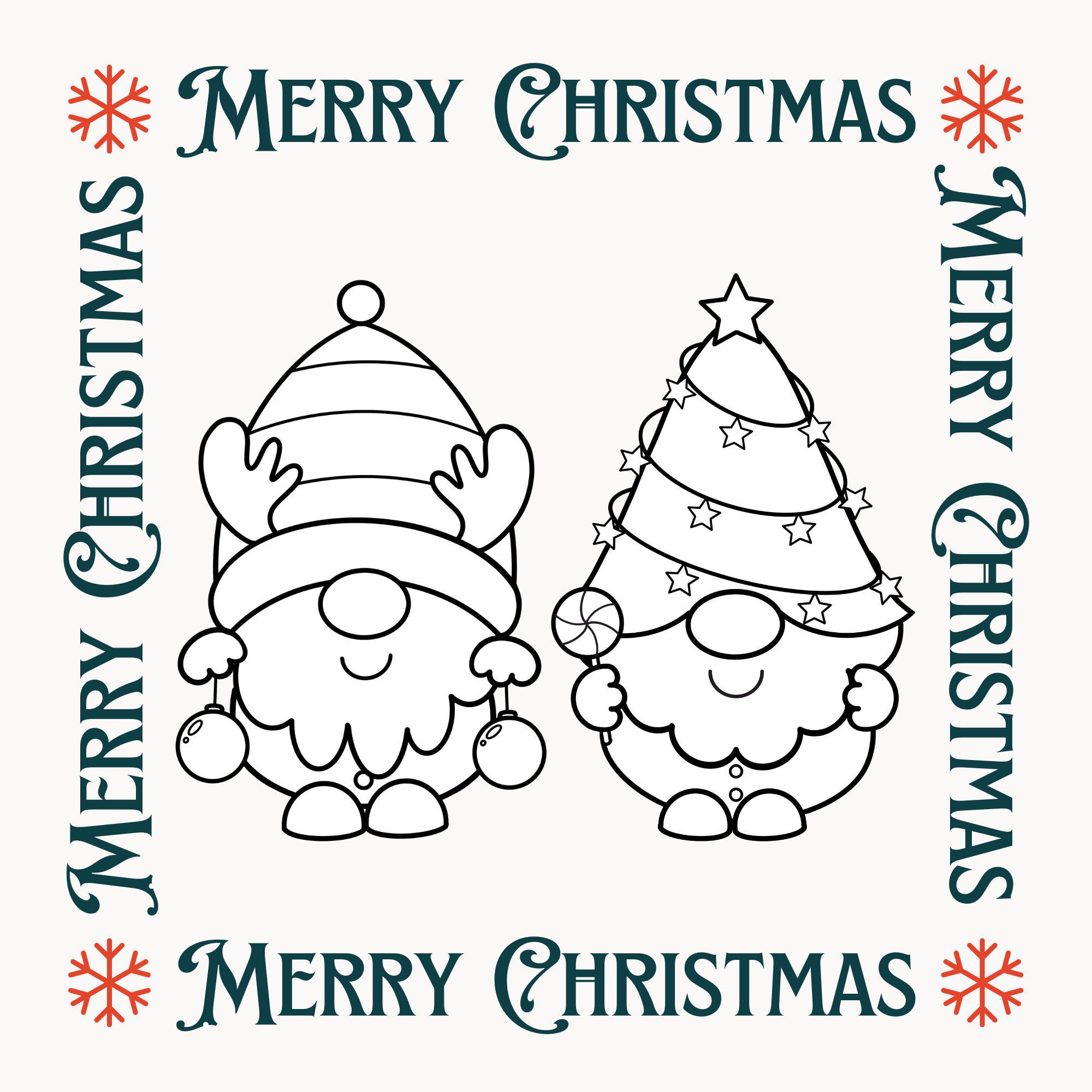 Christmas Gnome Doodle Clipart: Hand-drawn PNG Bundle (digital Download ...