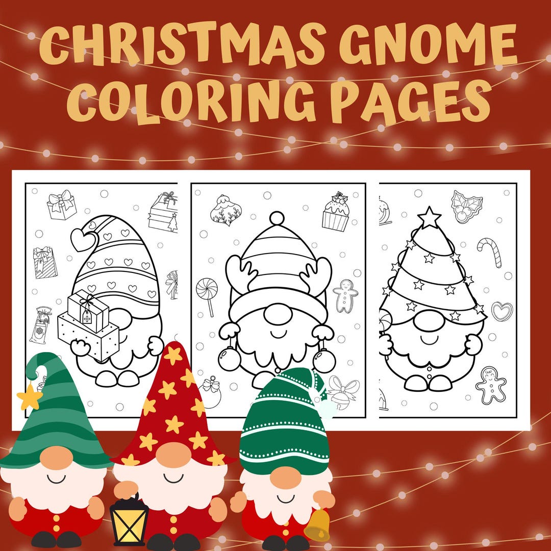 Christmas Gnomes Coloring Pages, Mariola Budek Coloring Pages ...