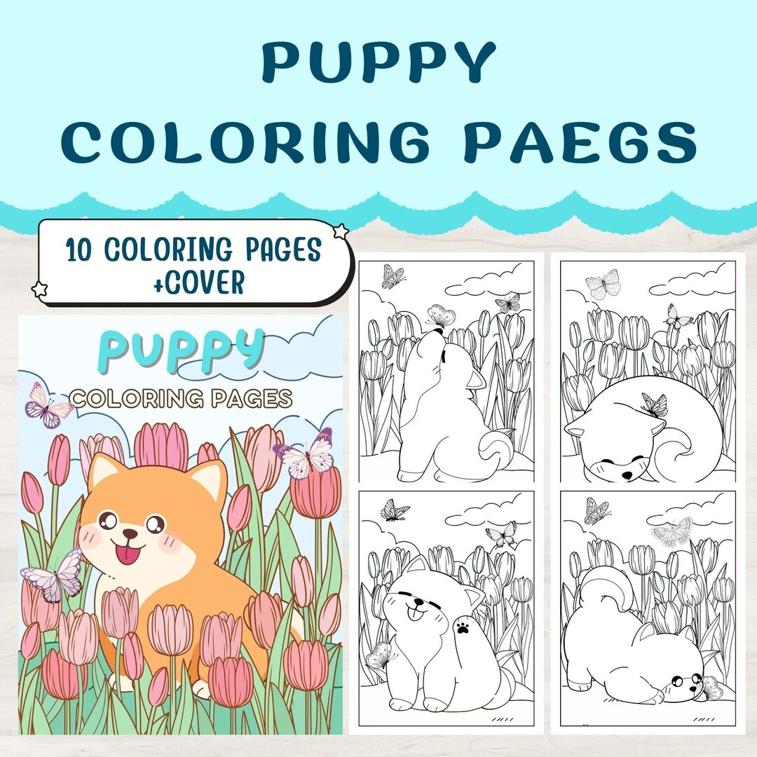 Puppy Coloring Pages, Printable Dog Coloring Pages for Kids, Boys ...