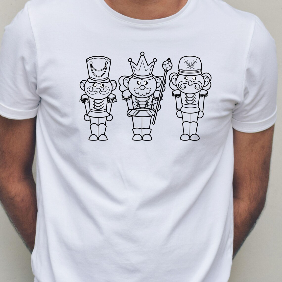 Nutcracker Clipart, Christmas Doodle Clip Art, Winter Line Art Clipart ...