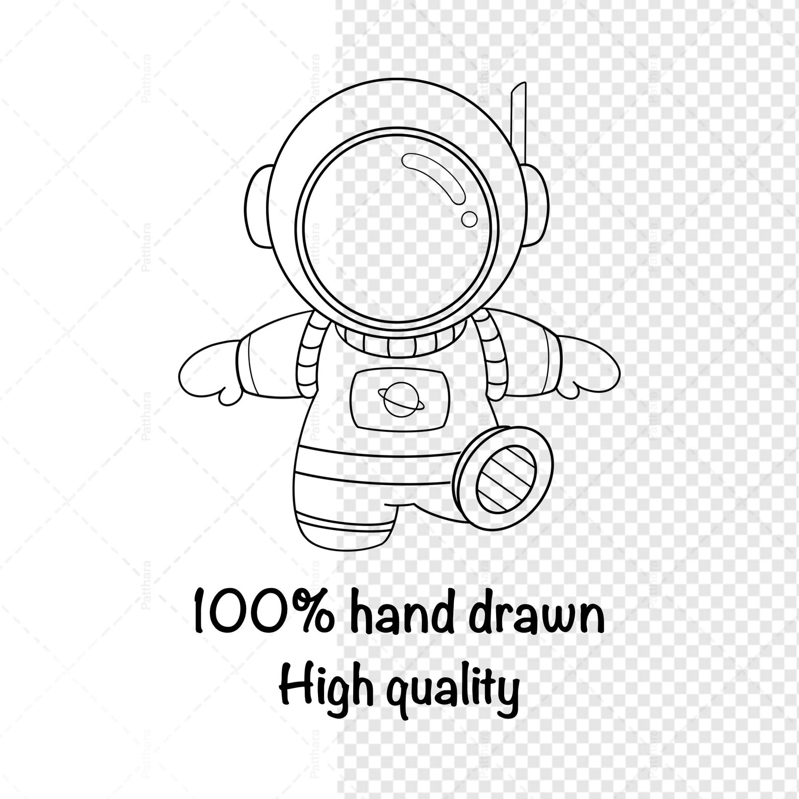 20 Outer Space Clipart, Space Doodle, Astronaut Clipart, Planet, UFO ...