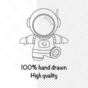 20 Outer Space Clipart, Space Doodle, Astronaut Clipart, Planet, UFO ...