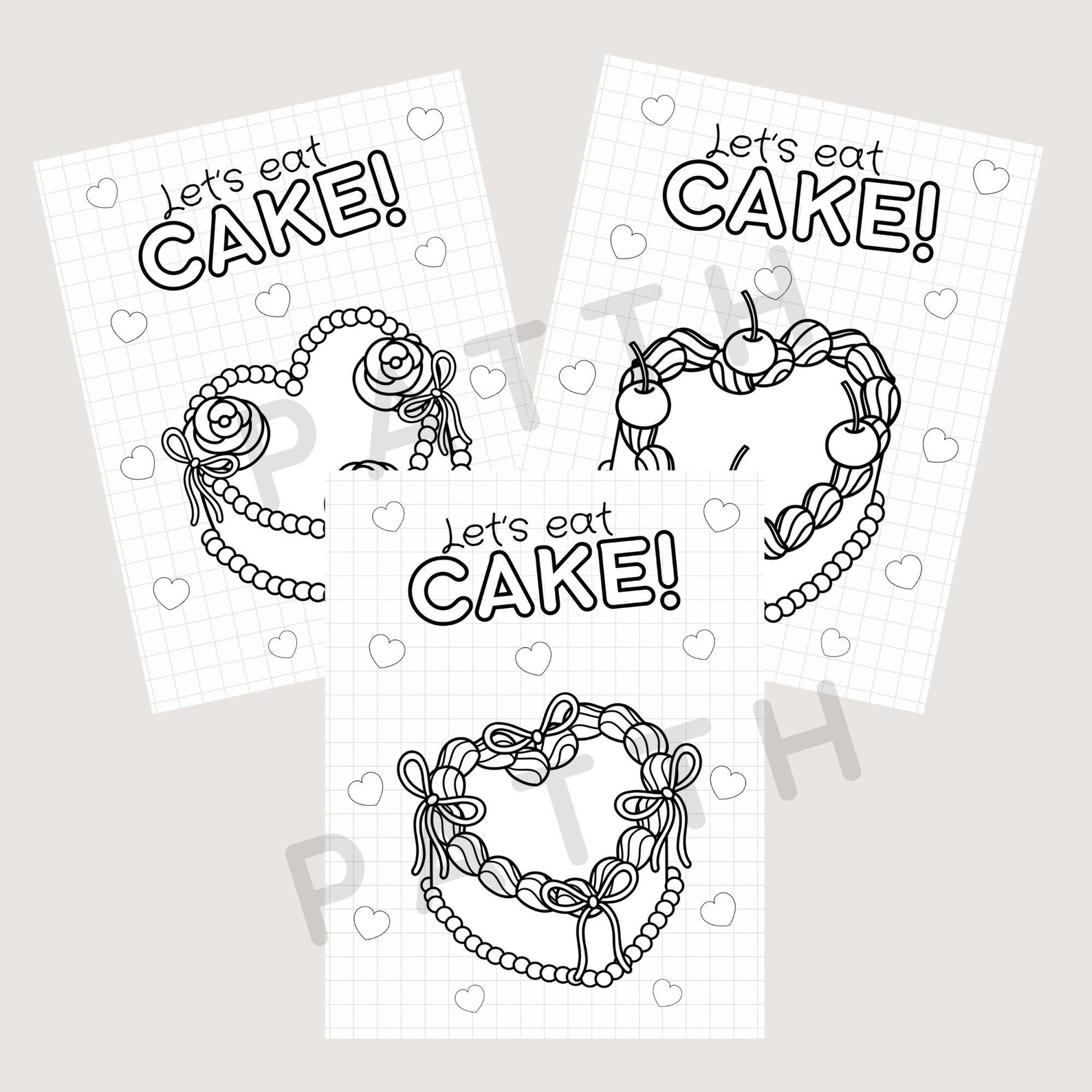 Vintage Cake Clipart, Wedding Cake, Birthday Cake, Valentine's Cake ...