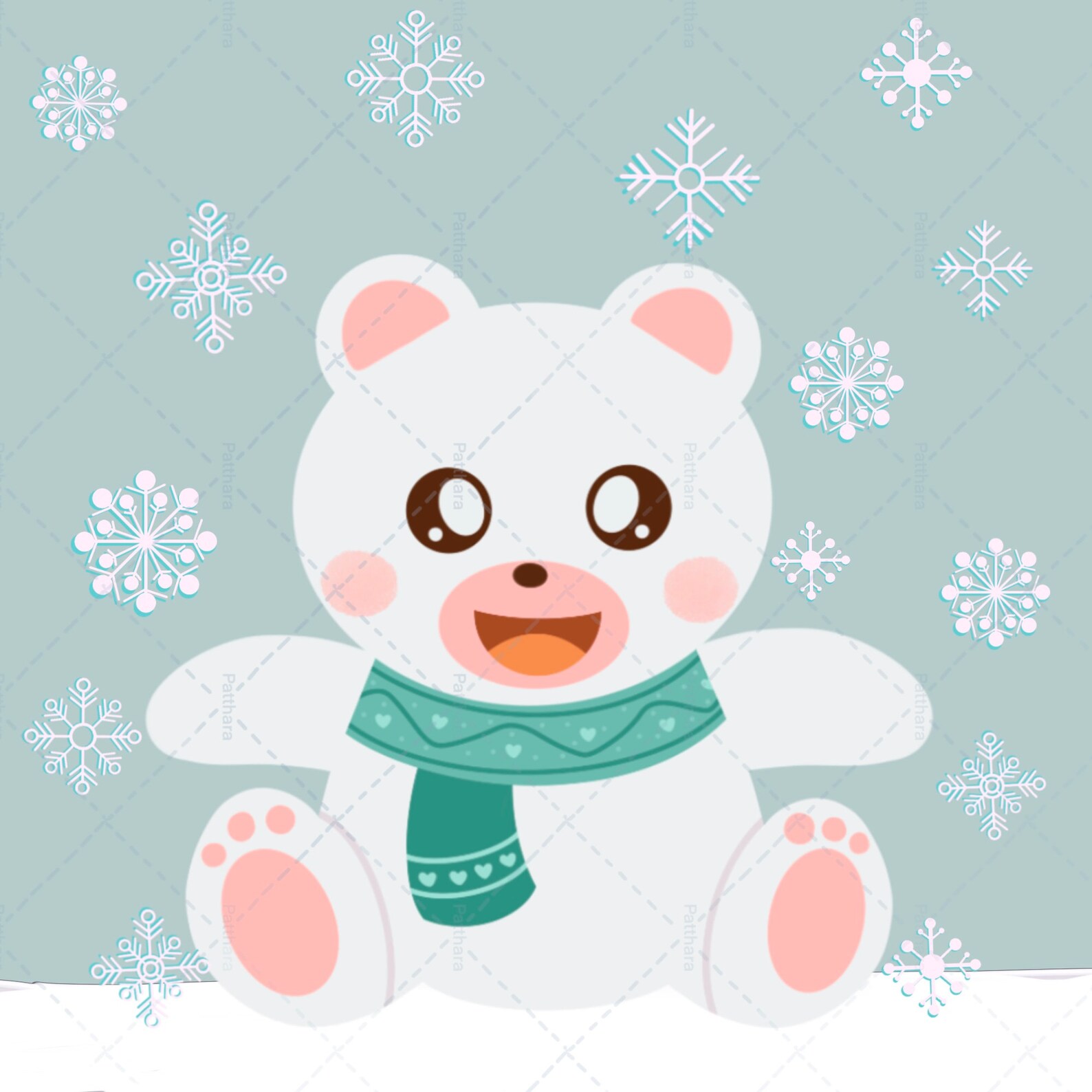 Winter Animals Clipart Png, Christmas Gift Clipart, Winter Clipart ...