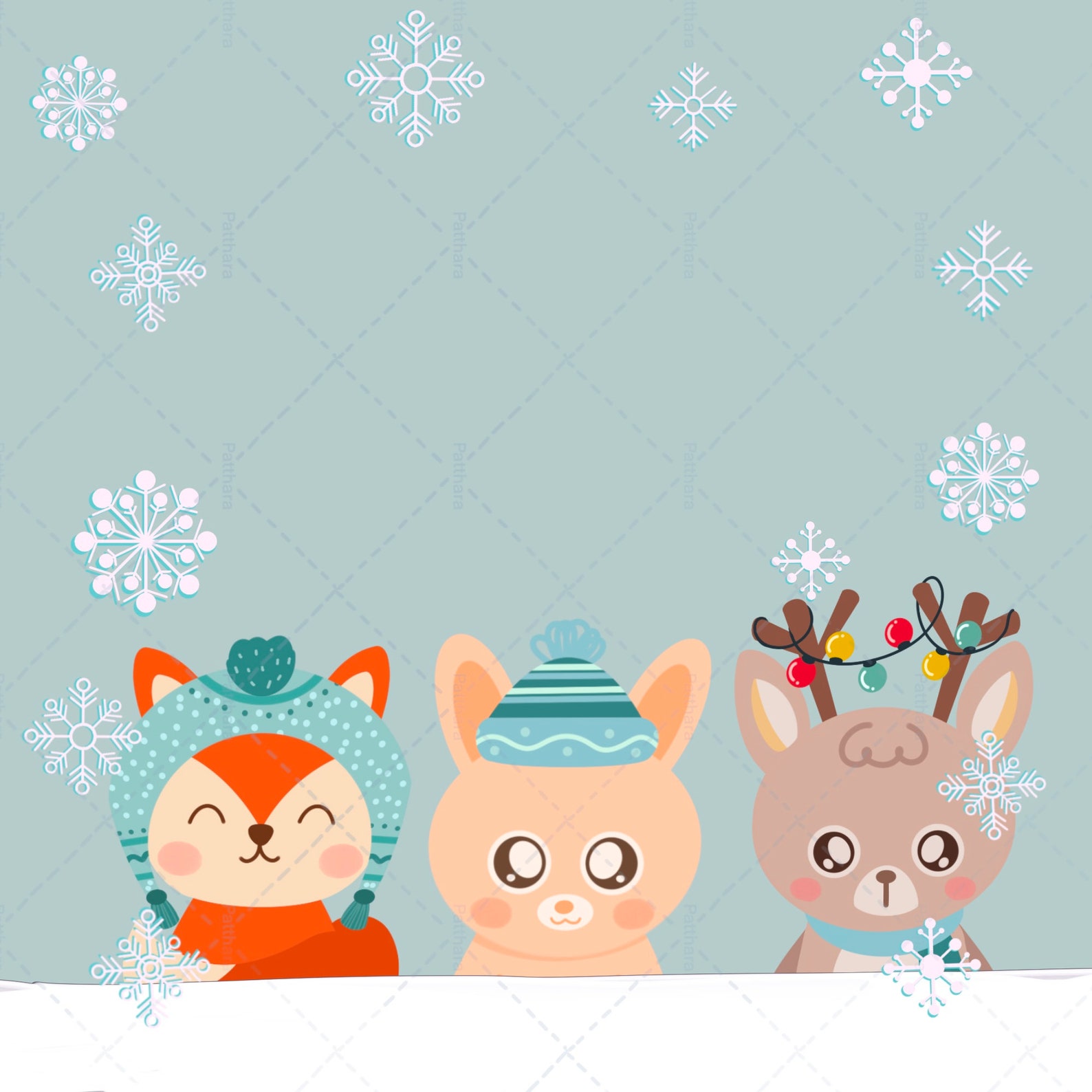 Winter Animals Clipart Png, Christmas Gift Clipart, Winter Clipart ...