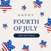 4th of July Clipart, Fourth of July Clipart, Red White and Blue Rose in ...