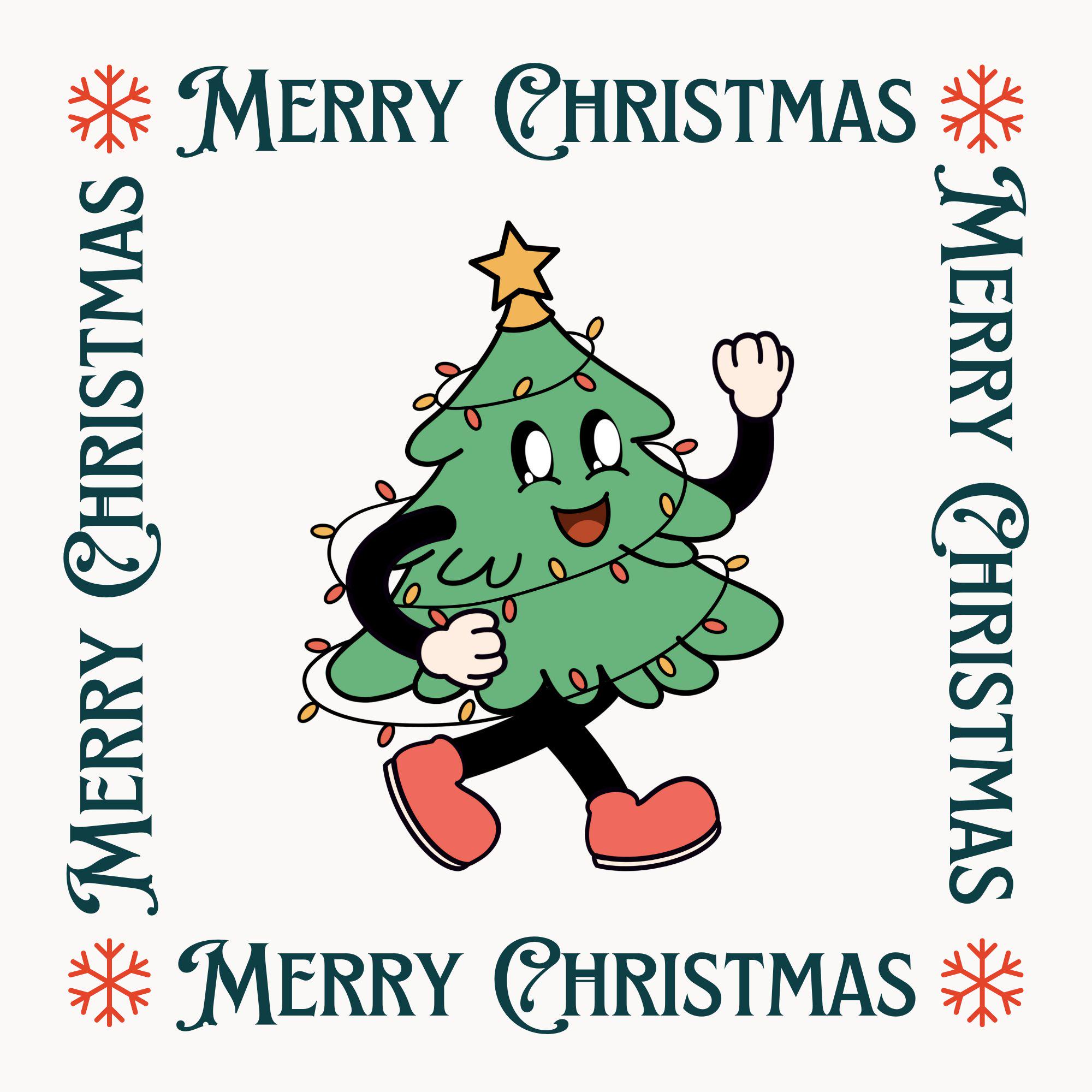 Groovy Retro Christmas Clipart, Hippie Christmas Png, Merry Christmas ...