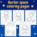 20 Outer Space Clipart, Space Doodle, Astronaut Clipart, Planet, UFO ...