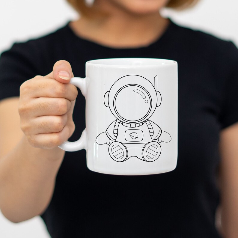 Outer Space Clipart: Astronaut, Planet, Rocket Doodles (PNG Download ...