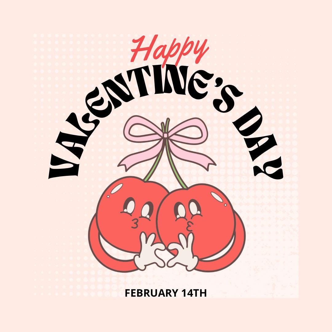 Groovy Retro Valentine Png, Valentines Treat Clipart, Retro Valentine ...