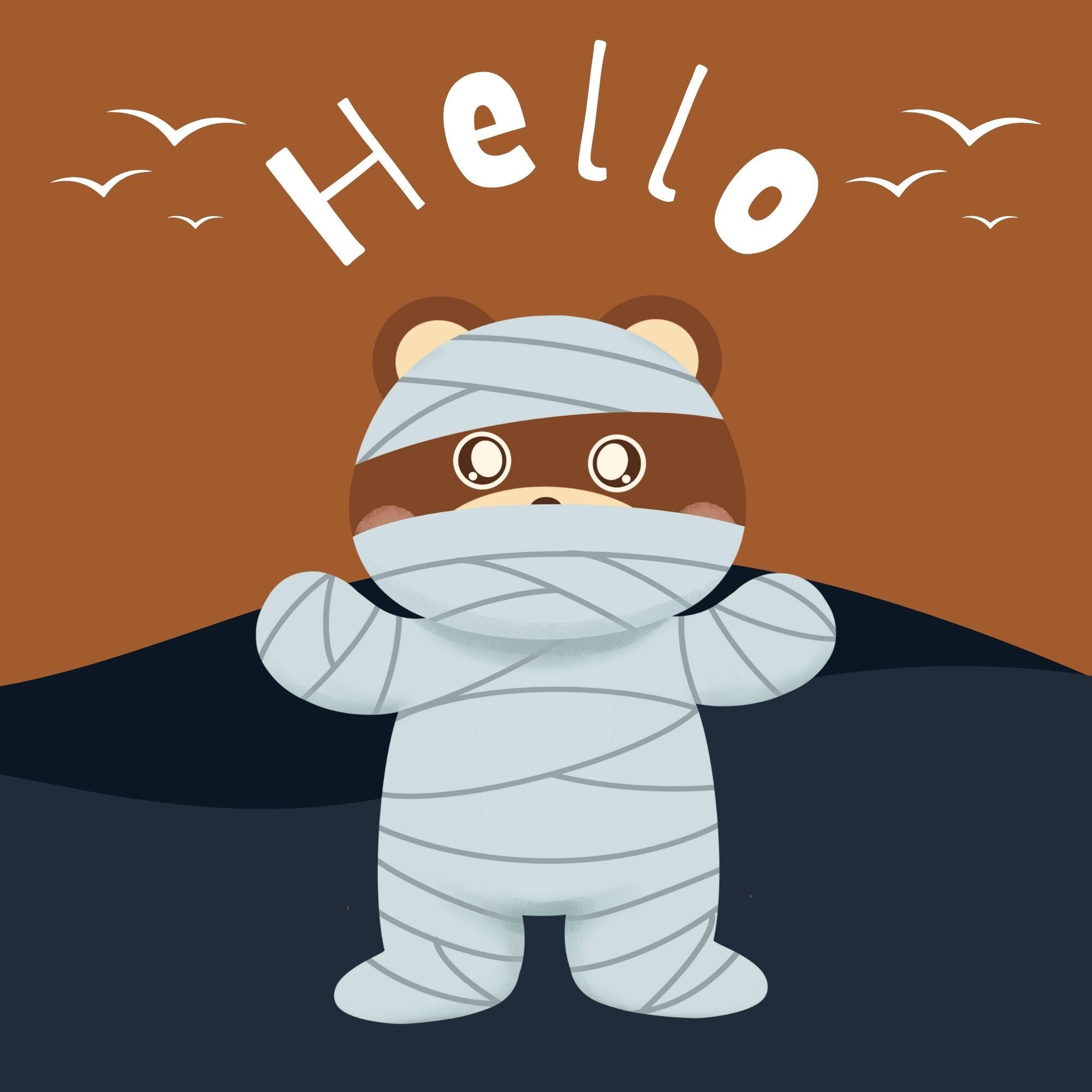Halloween Teddybear Clipart, Cartoon Teddybear, Teddy Bears in Costume ...