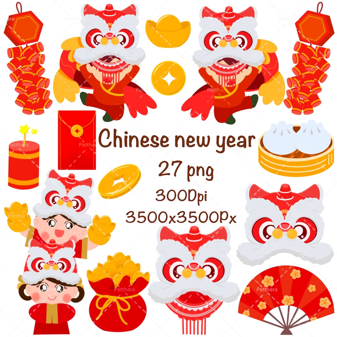 Chinese New Year Clipart, Lunar New Year, Chinese New Year, Clipart ...