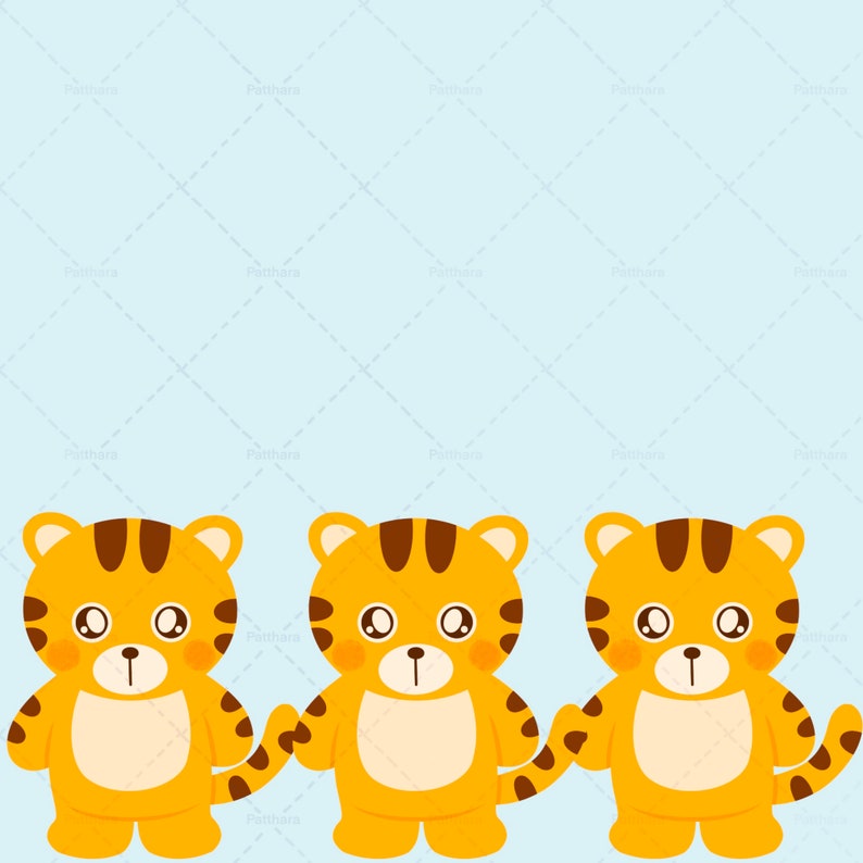 Tiger Clipart, Cute Tiger Png, Baby Tiger, Wild Animals Cute Clipart ...