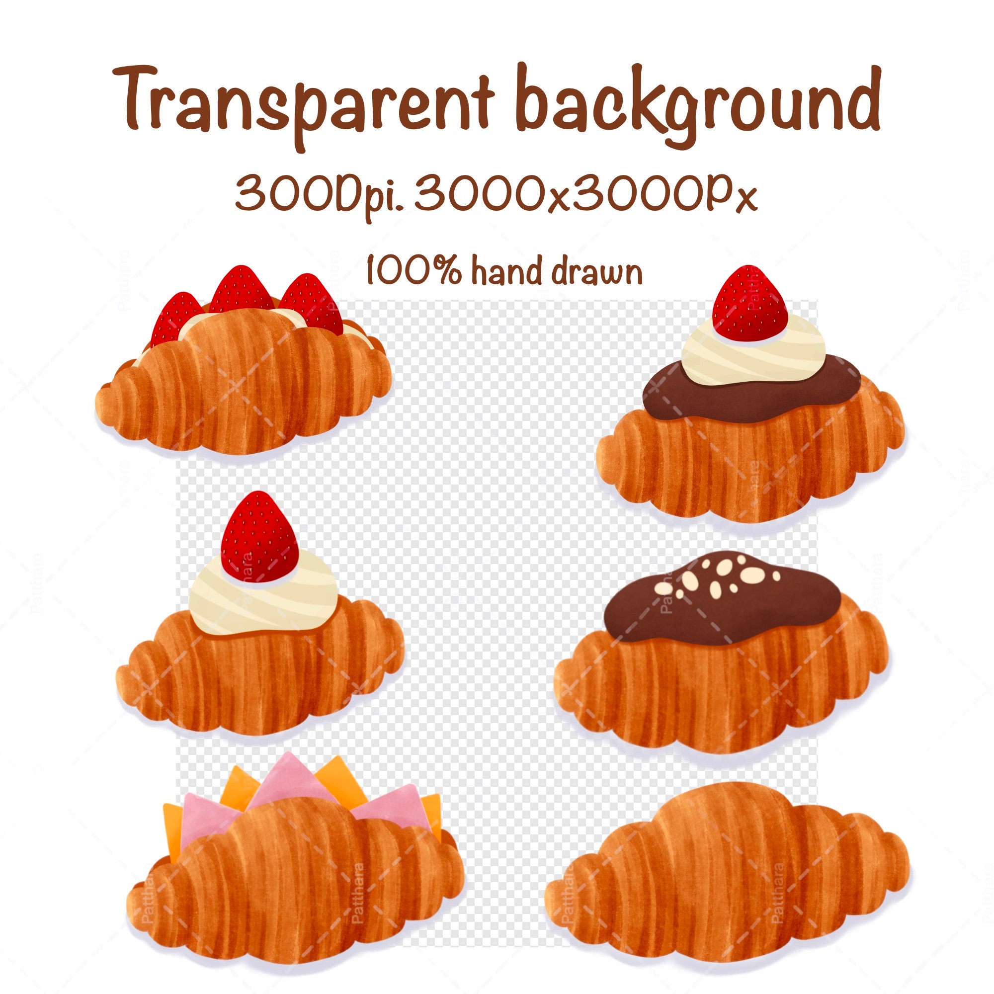 Croissant Clipart, Croissant PNG, Croissant Illustration, Breakfast PNG ...