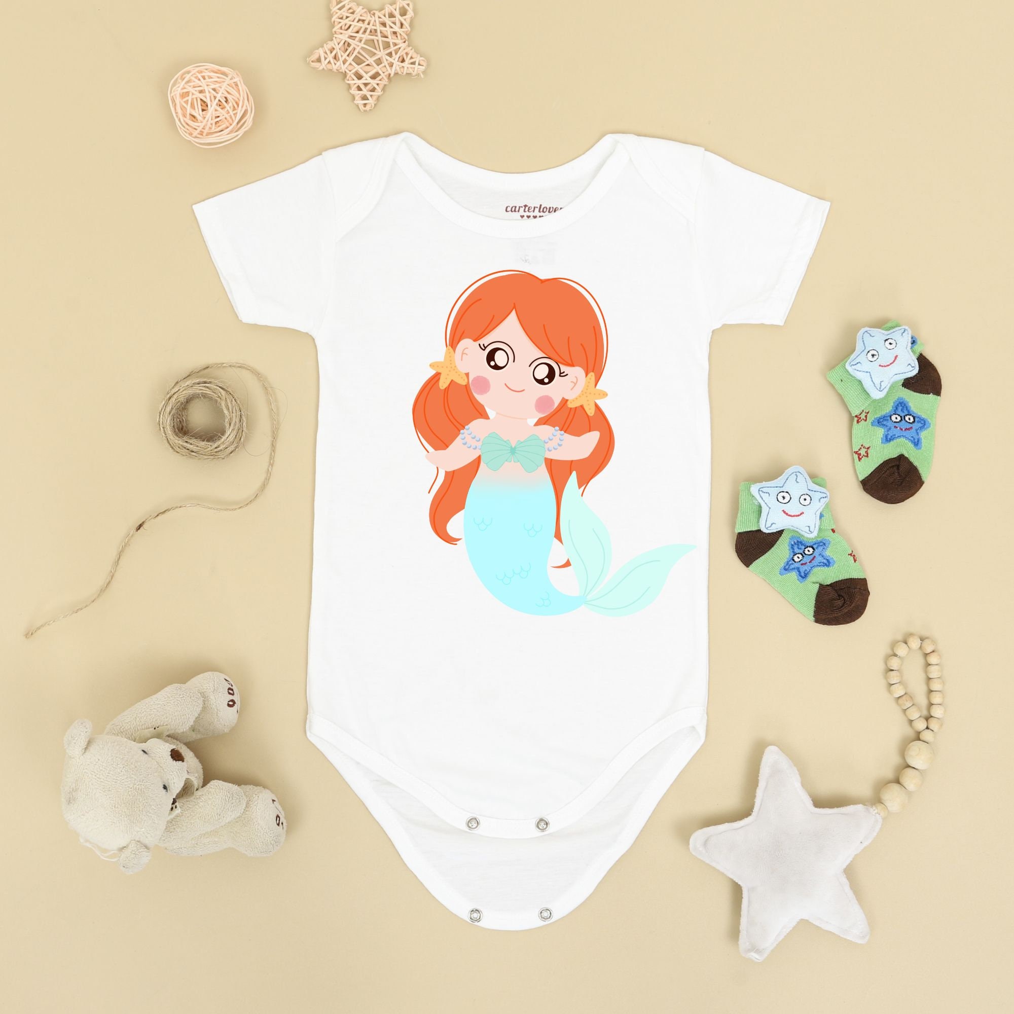 Mermaid Clipart, Little Sea Babies, Little Mermaid . Under the Sea ...