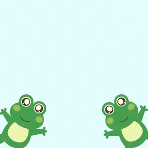 Frog Clipart Set Clip Art Set of Frogs Cute Frogs Instant - Etsy