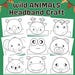 Animal Face Clipart. Woodland Animals. Animal Outline. Animal Doodle ...