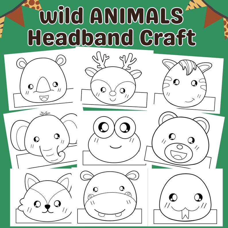 Animal Face Clipart. Woodland Animals. Animal Outline. Animal Doodle ...