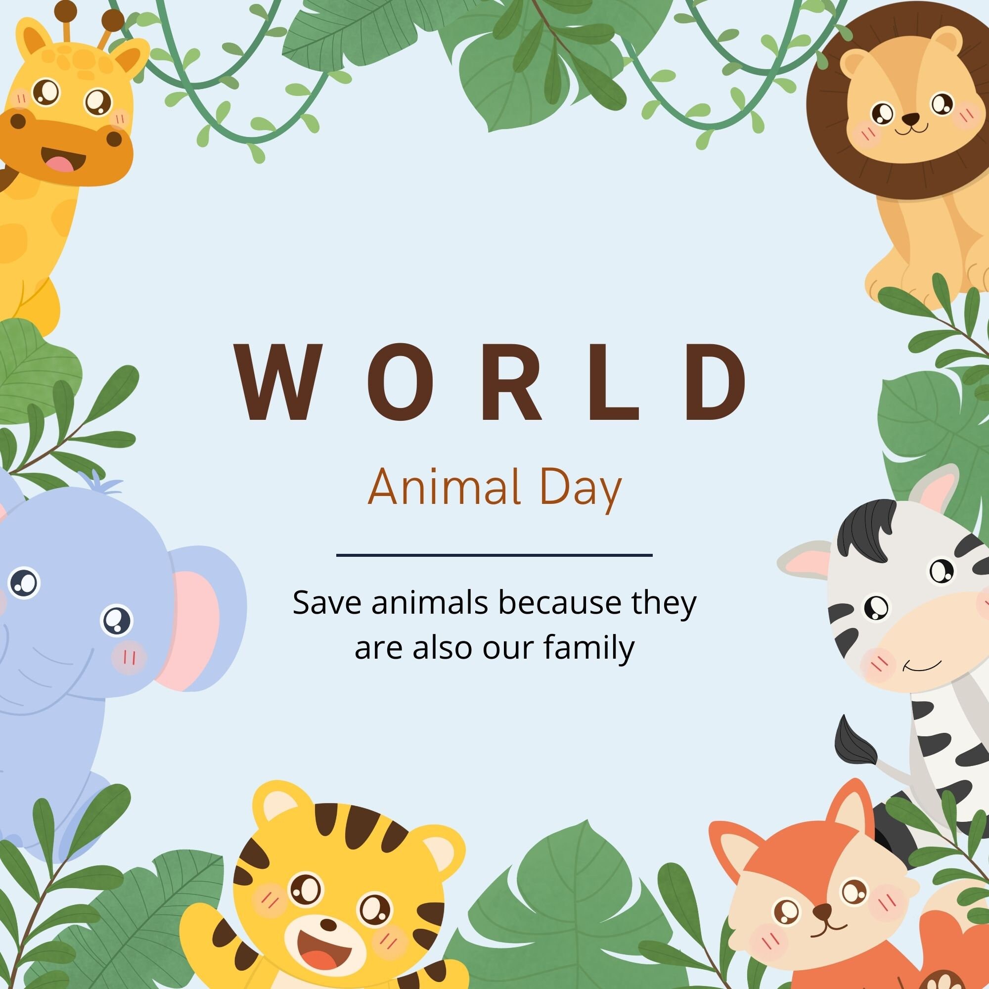 Safari Animals Clipart, Baby Animal Pngs for Nursery Decor, Baby Shower ...