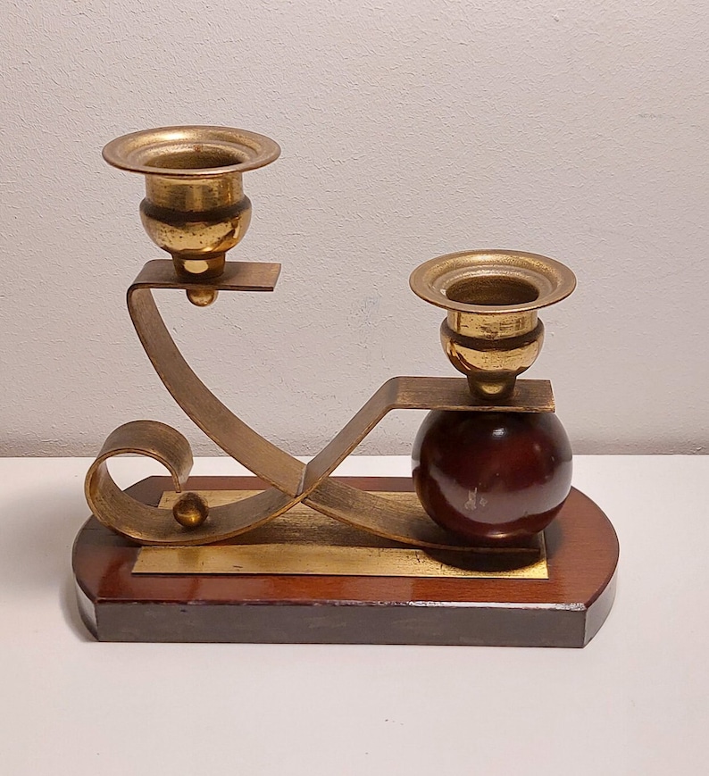 German Art Deco Candleholder From 1950s - Etsy