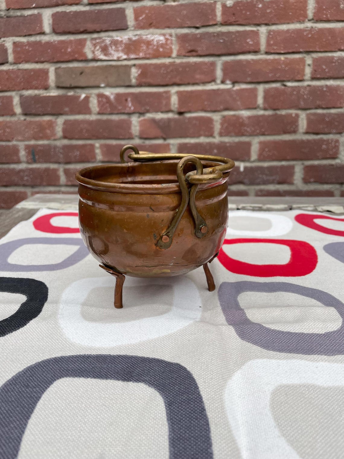 Cute Vintage Copper Planter, Small Plant Pot, Indoor Planter, Copper ...