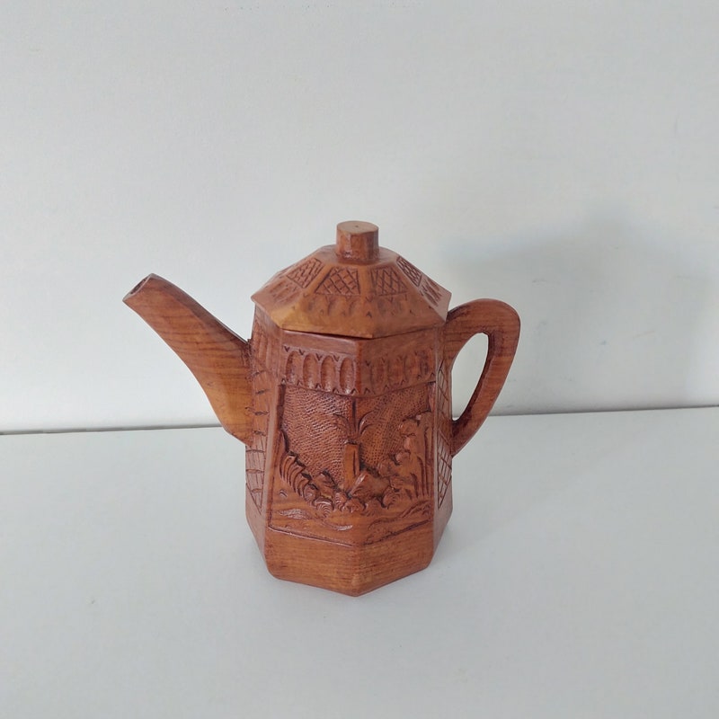 Wooden Teapot - Etsy