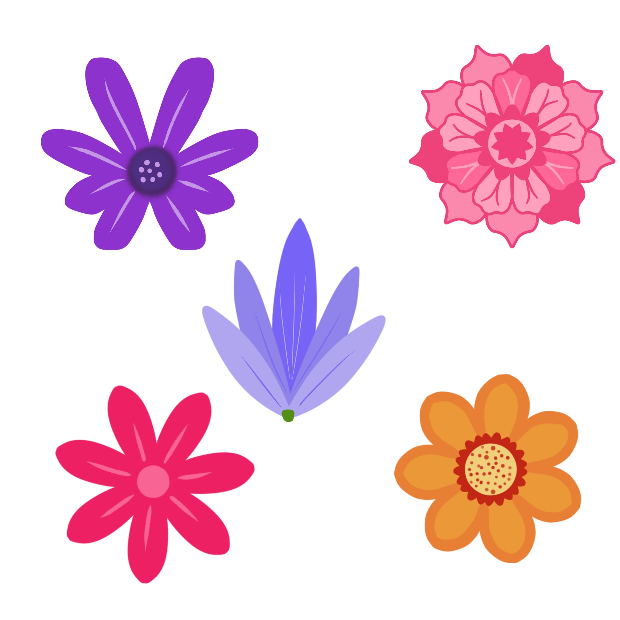 Flower Bundle PNG, Spring Clipart, Wildflower PNG , Floral Clipart ...