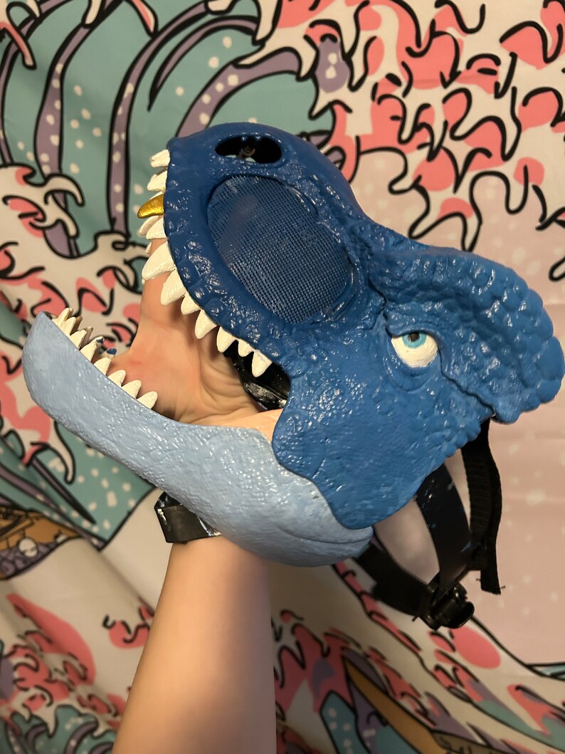 Shark Dino Mask With Fin That Roars - Etsy