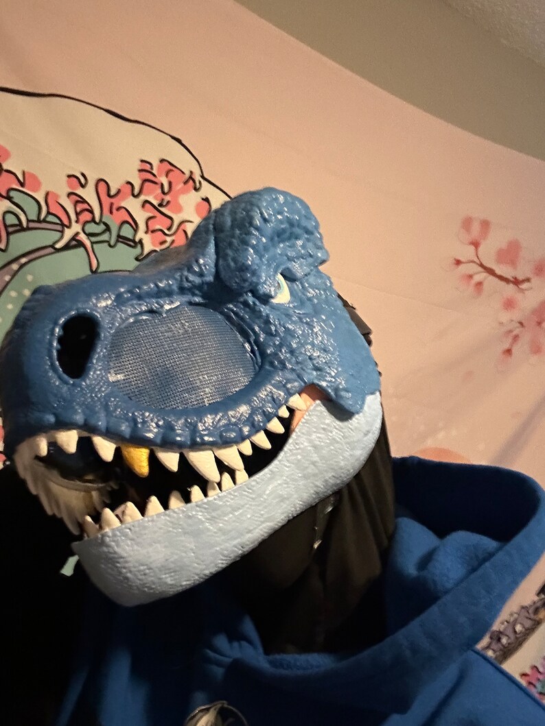 Shark Dino Mask With Fin That Roars - Etsy