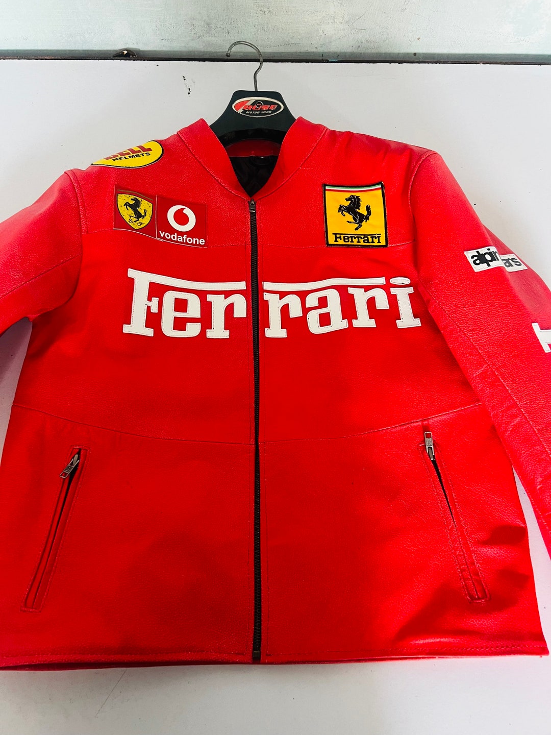 Ferrari F1 Racing Jacket Cowhide Leather Formula Men's Raceway ...