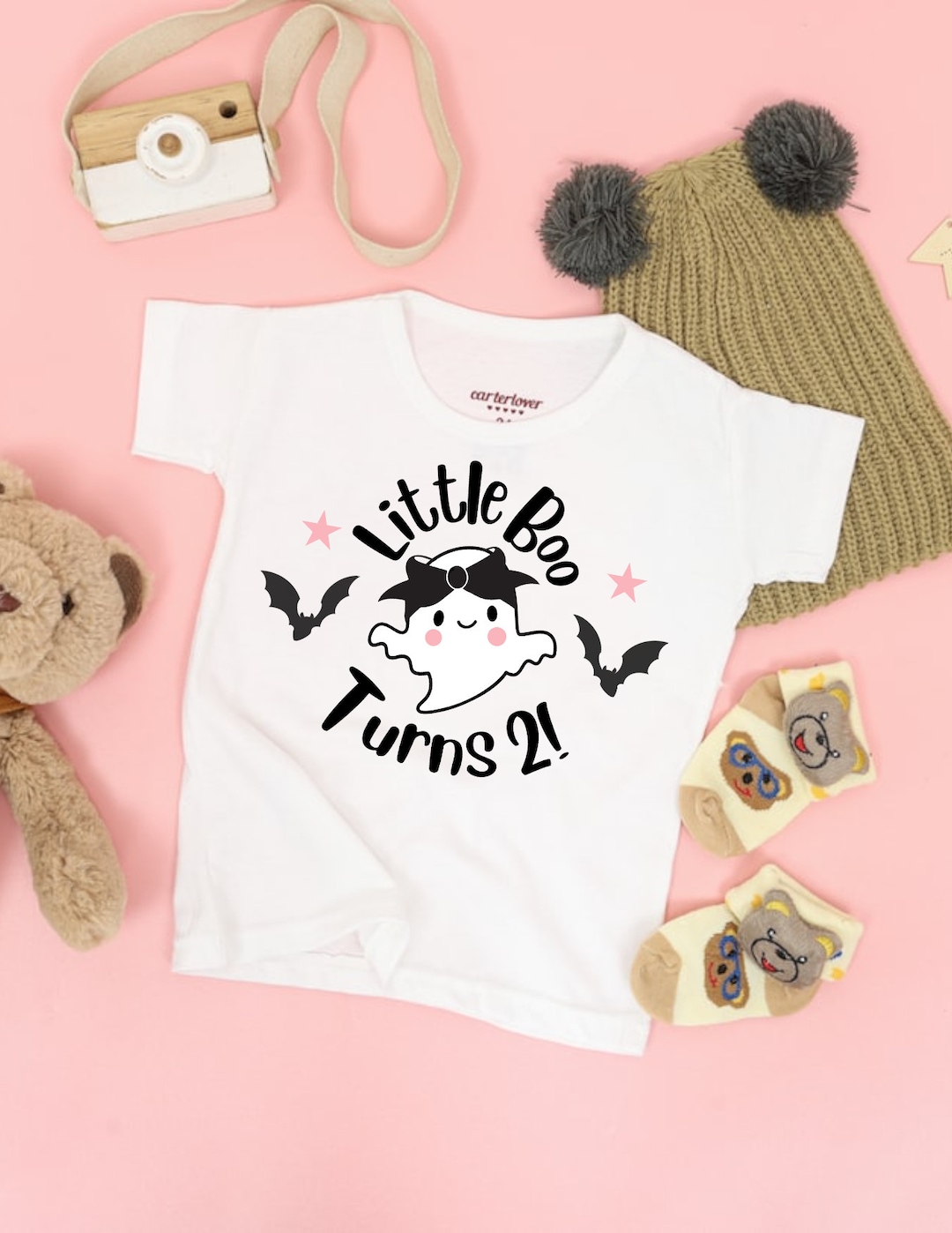 Little BOO Turns 2 SVG, Girl Birthday Halloween Svg, Cute Birthday ...