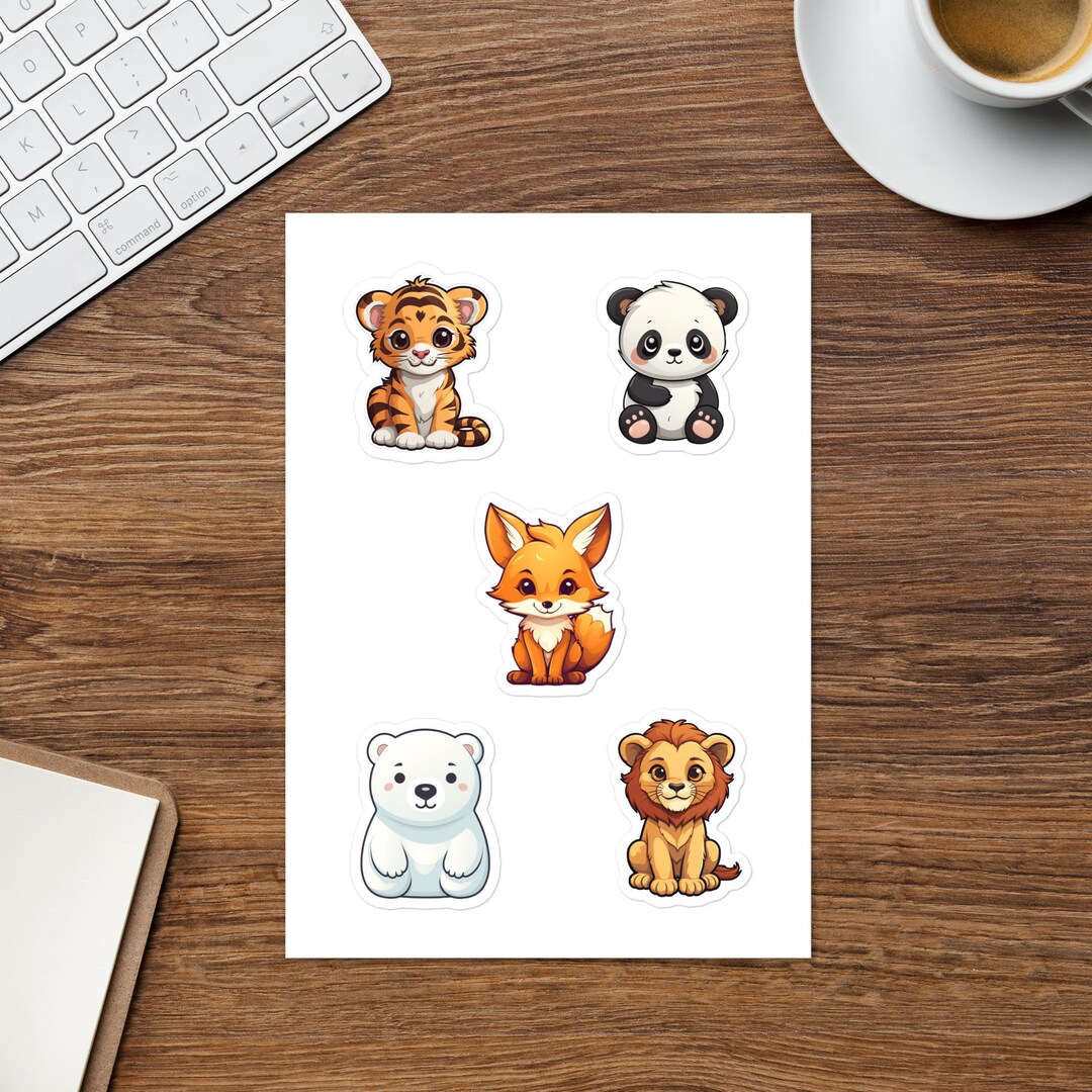 Cute Animal Stickers - Etsy