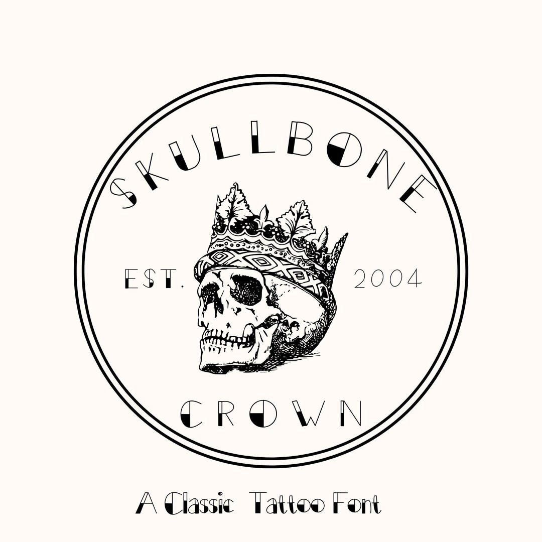 Tattoo Font Old School Font Tattoo Letters Cricut Font - Etsy