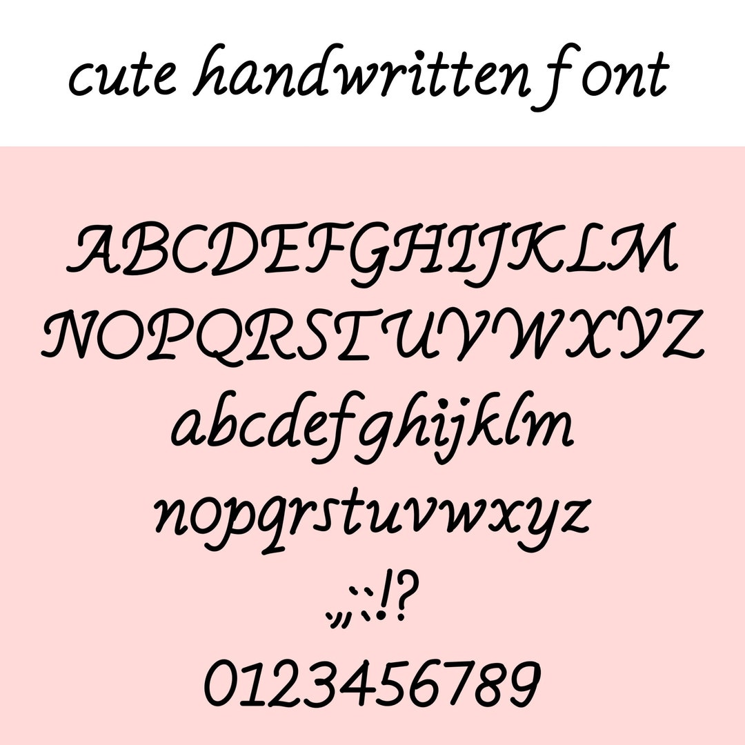 Realistic Fonts, Cute Fonts, Handwriting Fonts, Goodnotes Fonts ...