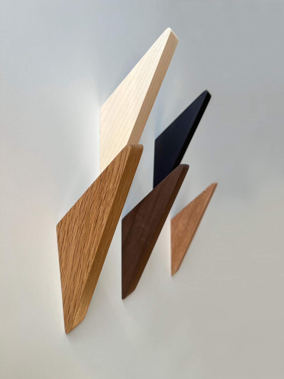 Decorative Wall Mounted Pegs, Wooden Wall Hooks, Wooden Coat Hook ...