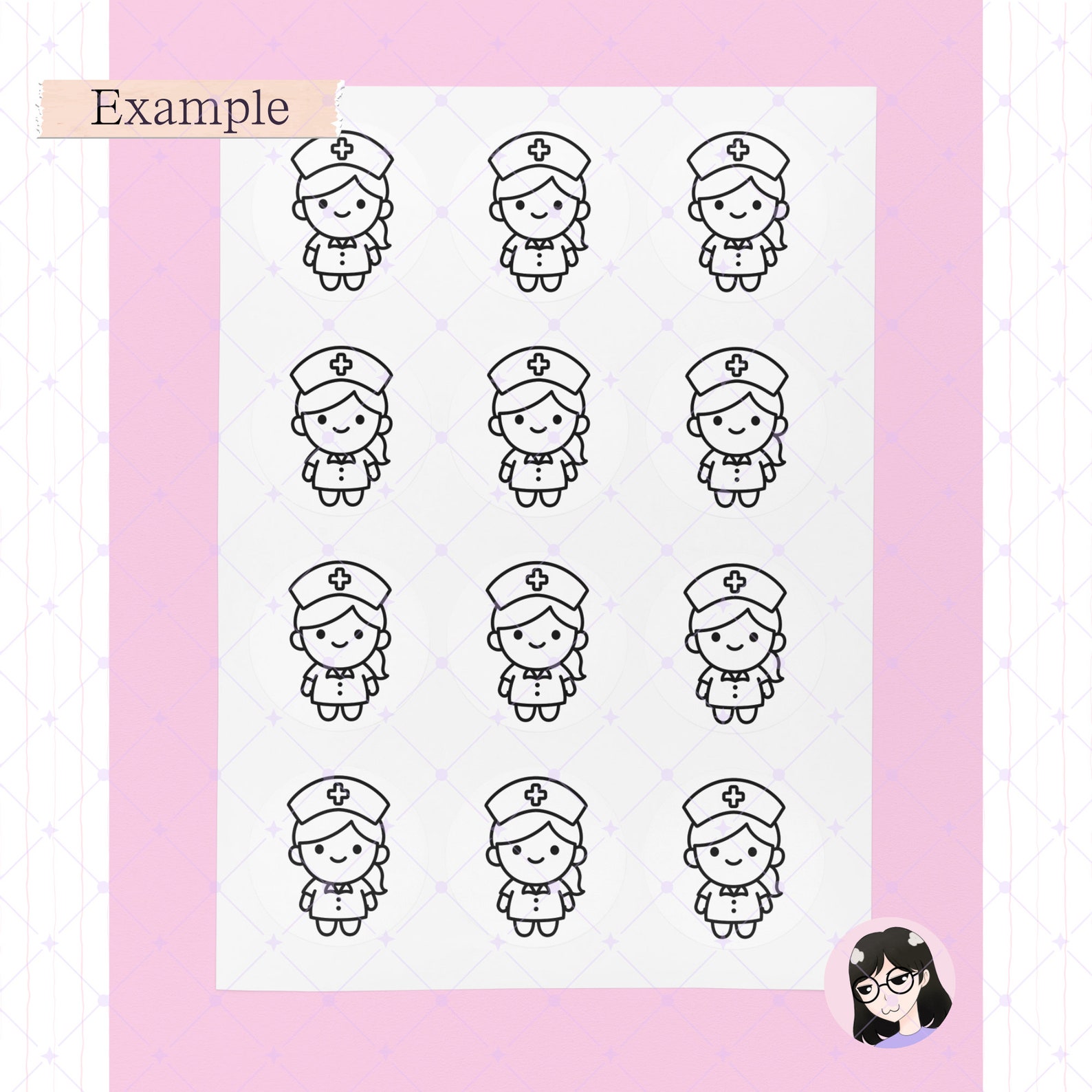 Cute Nurse SVG for Laser Cut Files and Cricut, Nurse Decorations for ...