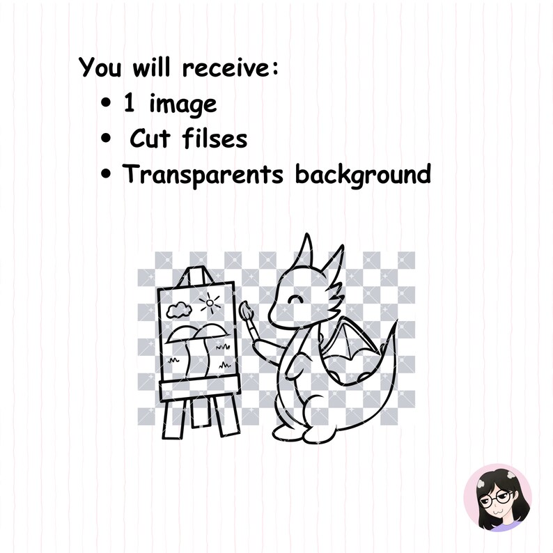 Dragon School, Cute Dragon PNG, School Stickers, Dragon Design SVG for ...