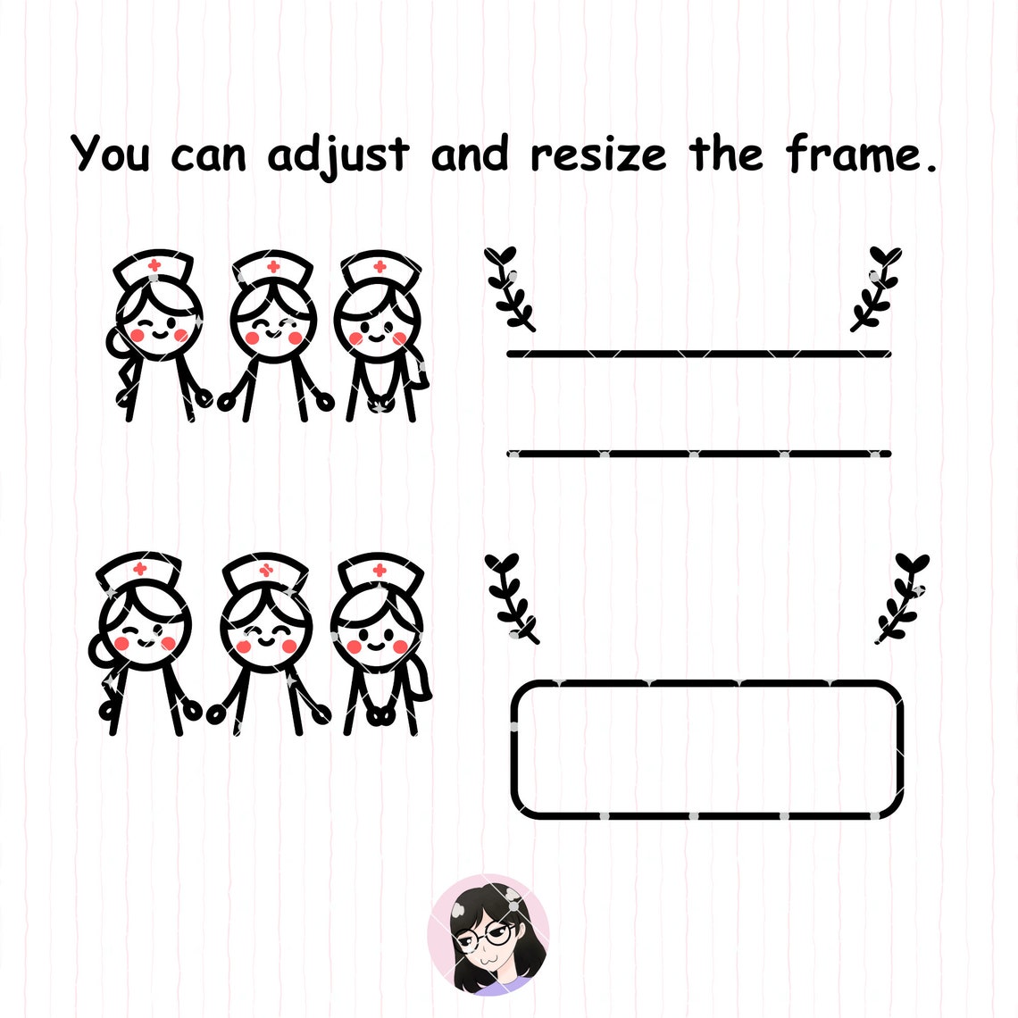 Nurse Monogram, Cute Nurse SVG, Nursing Svg Files for Cricut, Laser Cut ...