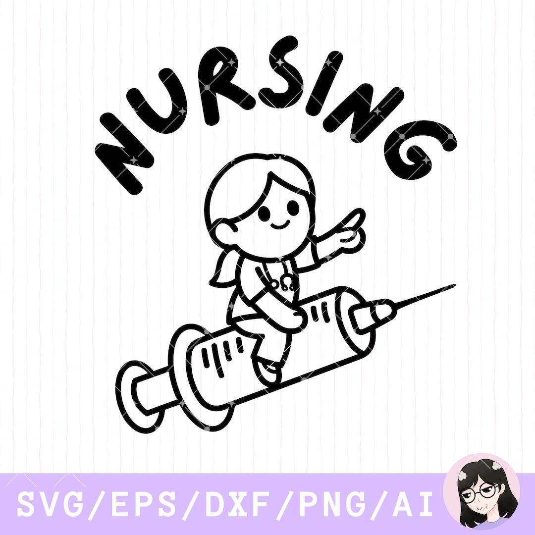 Cute Nurse SVG, Nurse Mug, Nurse Shirt SVG, Cricut, and Laser Cut Files ...