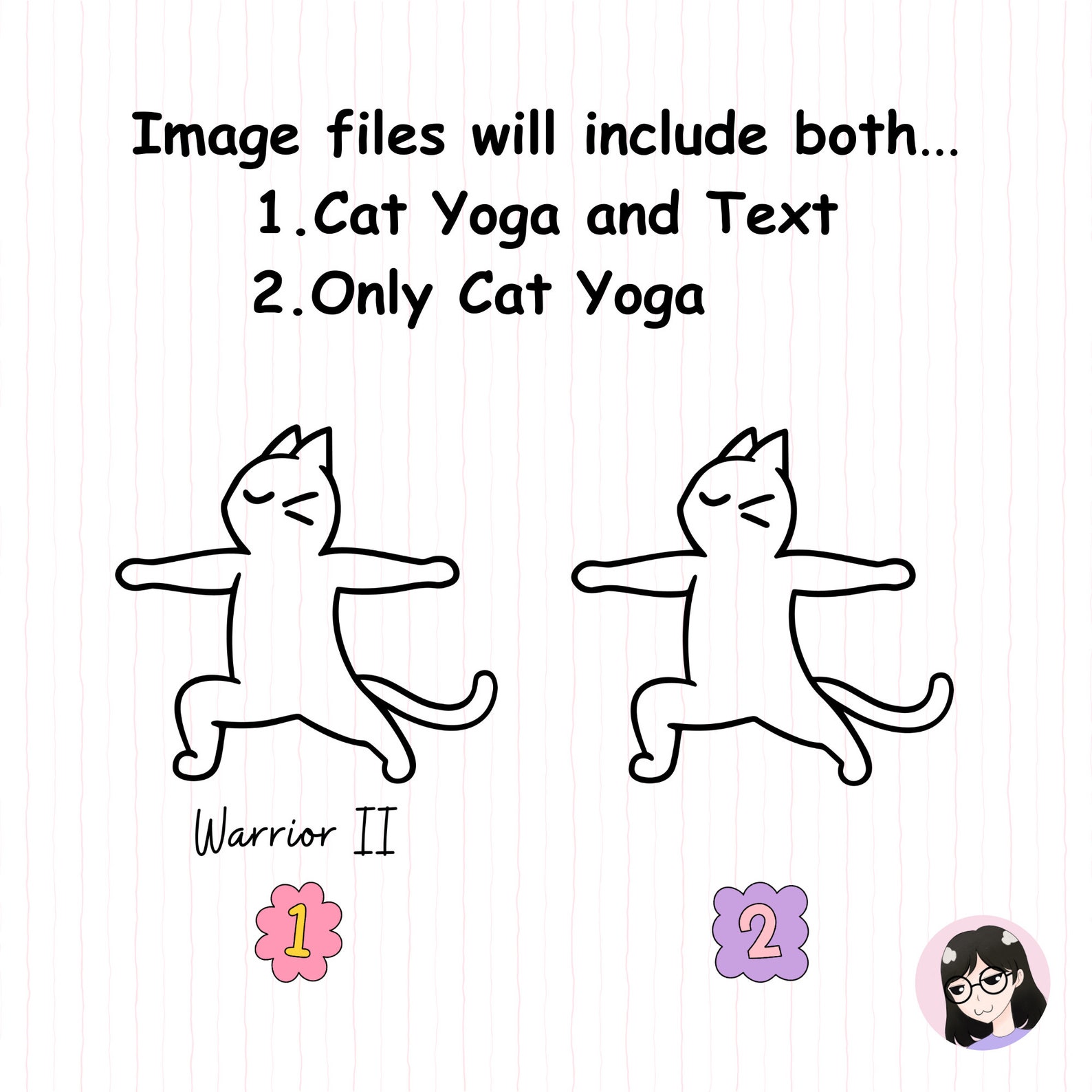 Cat Yoga, Cute Cat Clipart, Kawaii Cat SVG, Cat Lover's Yoga Cut Files ...