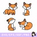 Cute Fox Clipart, Baby Fox, Fox Nursery Decor, Layered Fox SVG Files ...