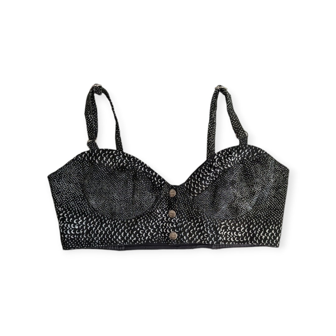 Vintage Leather Easy Rider Motorcycle BUSTIER Snap Front Bra XL - Etsy