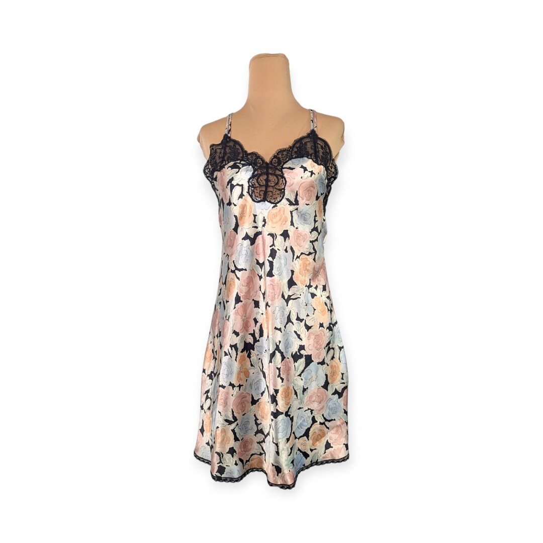 Delicate Y2k Lacy Pastel Floral Negligee Slip Dress - Etsy