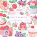 Sweet Berries – Cute Berry Clipart Set, Strawberry Blueberry Raspberry ...