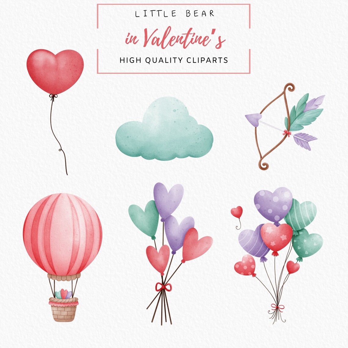 Valentine's Day Clipart Valentine Clip Art Love Clipart Cute Little ...