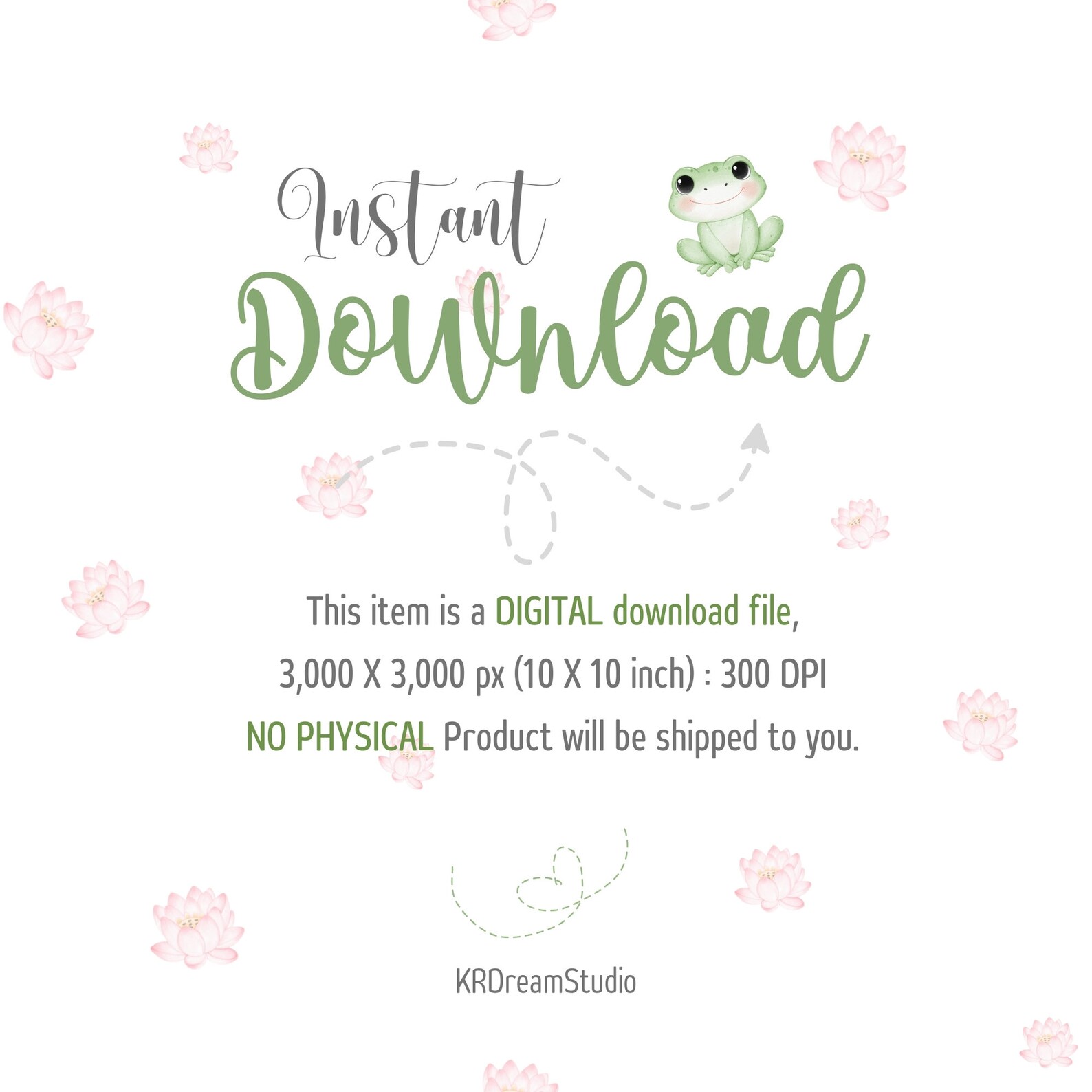 Cute Frog Clipart, Whimsical Frogs PNG, Clipart PNG, Nursery Art, Cute ...