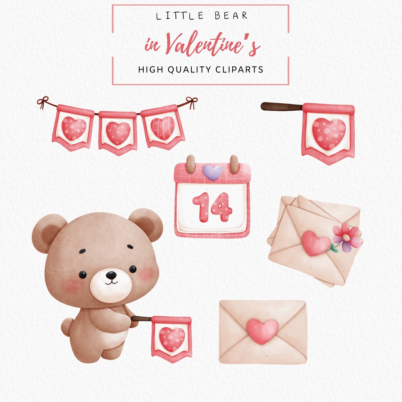 Valentine's Day Clipart Valentine Clip Art Love Clipart Cute Little ...